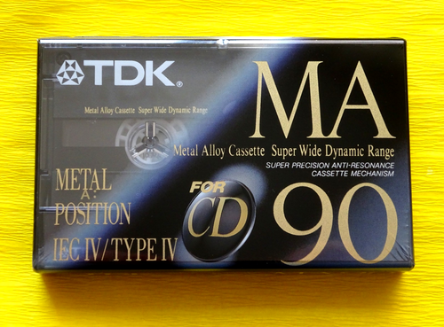 1x TDK MA 90 Metal Cassette Tape 1992-1995 + Original Packaging ...