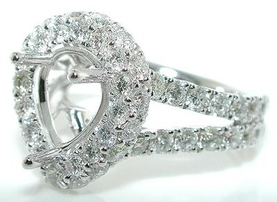 2.50 CT Diamond MOUNTING SETTING for 10x8 mm WIDE PEAR | eBay