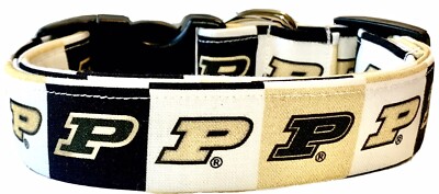 Purdue University Logo Blocks Handmade Dog Collar | eBay