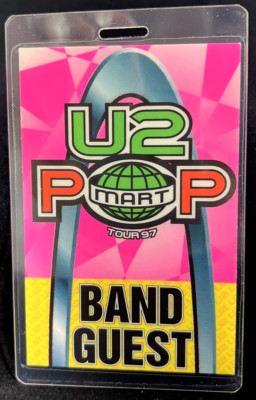 U2 1997 POPMART TOUR LAMINATED BACKSTAGE PASS BONO Band/Guest | eBay