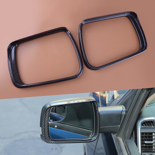 Rear View Side Mirror Rain Board Eyebrow Cover Fit For Dodge Ram 1500 ...