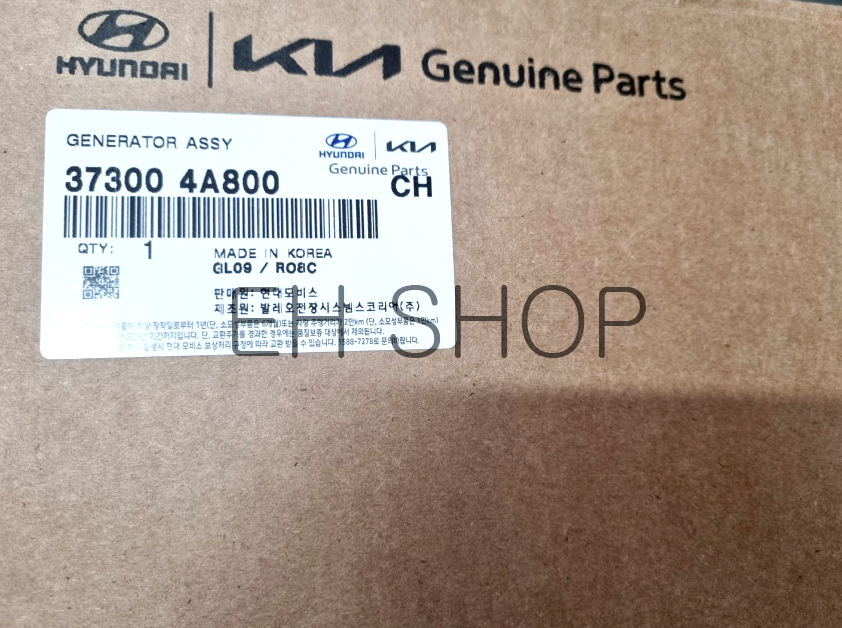 Genuine 373004A800 37300-4A800 GENERATOR ASSY for KIA BONGO III 2017-20 ...