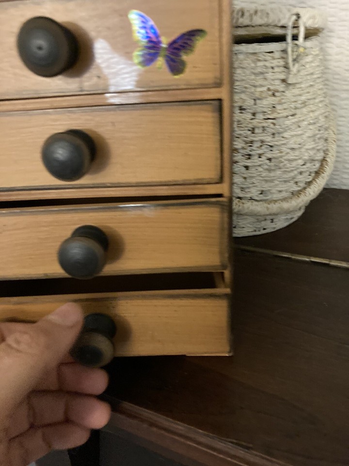 Drawers Small Chest Storage Wooden Vintage Cute | eBay