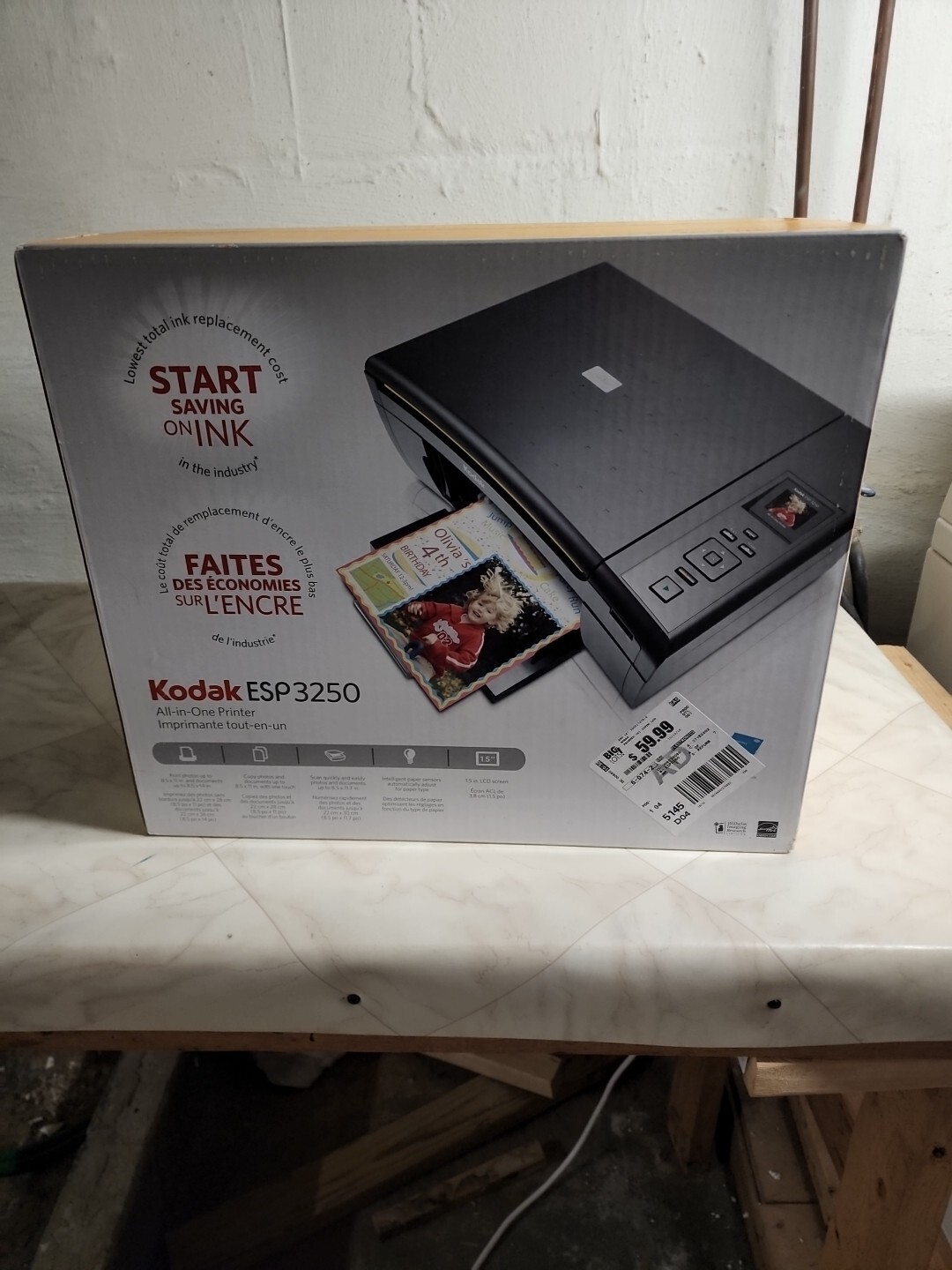 Kodak ESP 3250 All-In-One Inkjet Printer New In Box! 41778946138 | eBay