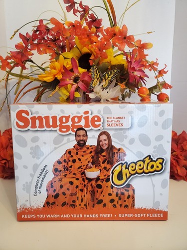 Snuggie Cheetos Chester Cheetah Spots🟧 71"X54" Blanket W Sleeves ...