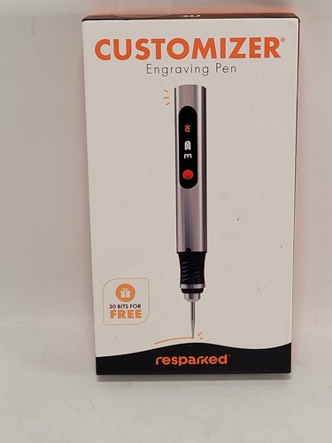 Resparked Customizer Engraving Pen Silver Cordless Portable For Artists ...