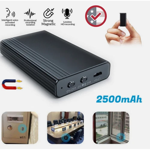 500hr Hidden Voice Activated Recorder Digital Audio Recording Device ...