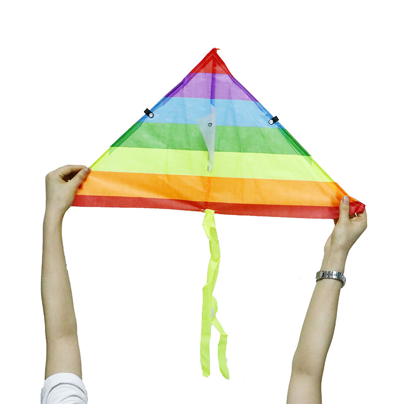 Rainbow Kite With 50M Kite Line Outdoor Kites Kids Toy Kid Gift Garden ...