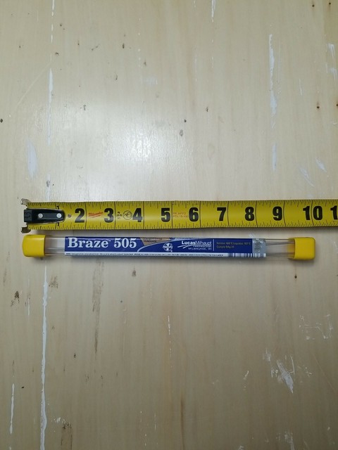 Braze 505 Brazing Rods (5) High Silver Content 50 AG Blue Flux Colored ...