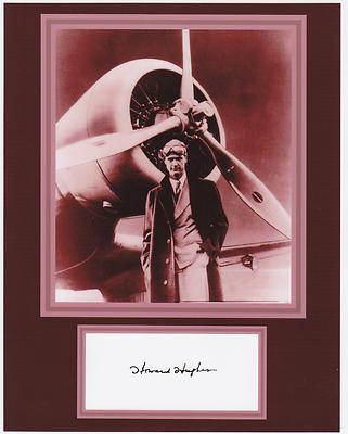 HOWARD HUGHES 8 x 10 REPRINT PHOTO & REPRINT AUTOGRAPH ON GLOSSY PHOTO ...