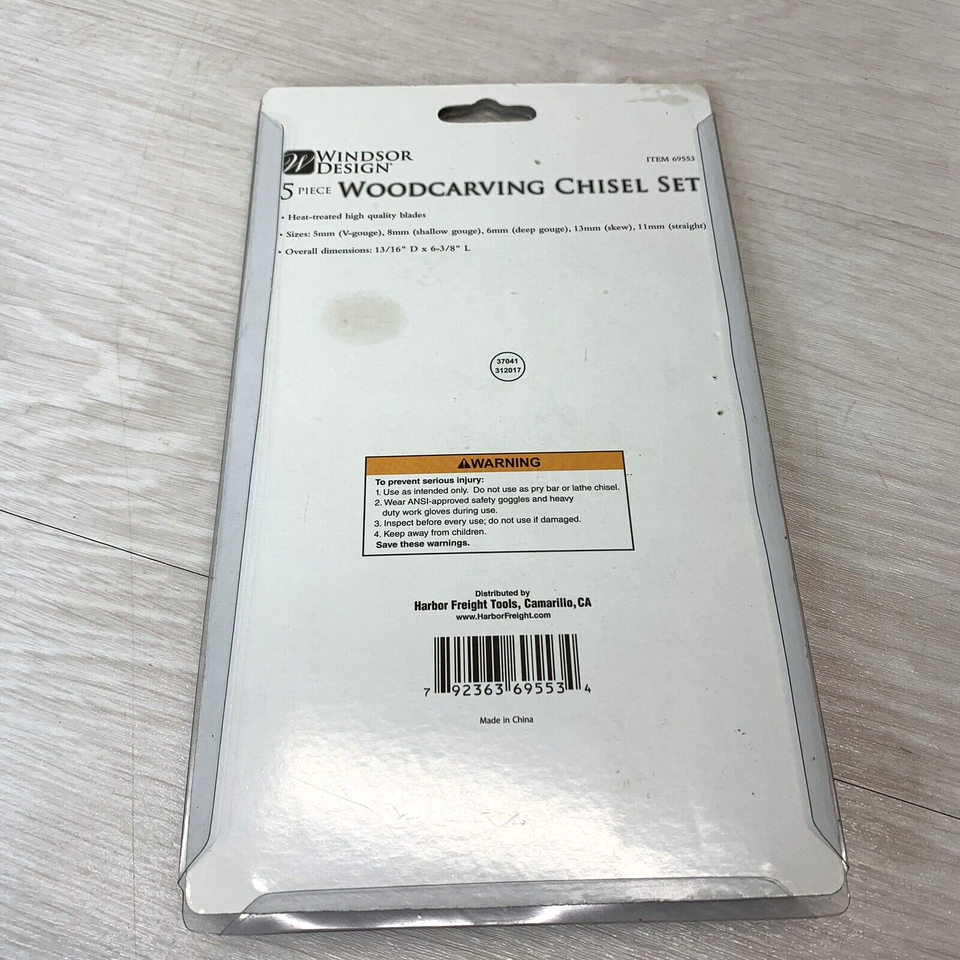 Windsor Design Wood Carving Chisels Set Kit 5 pcs NEW | eBay