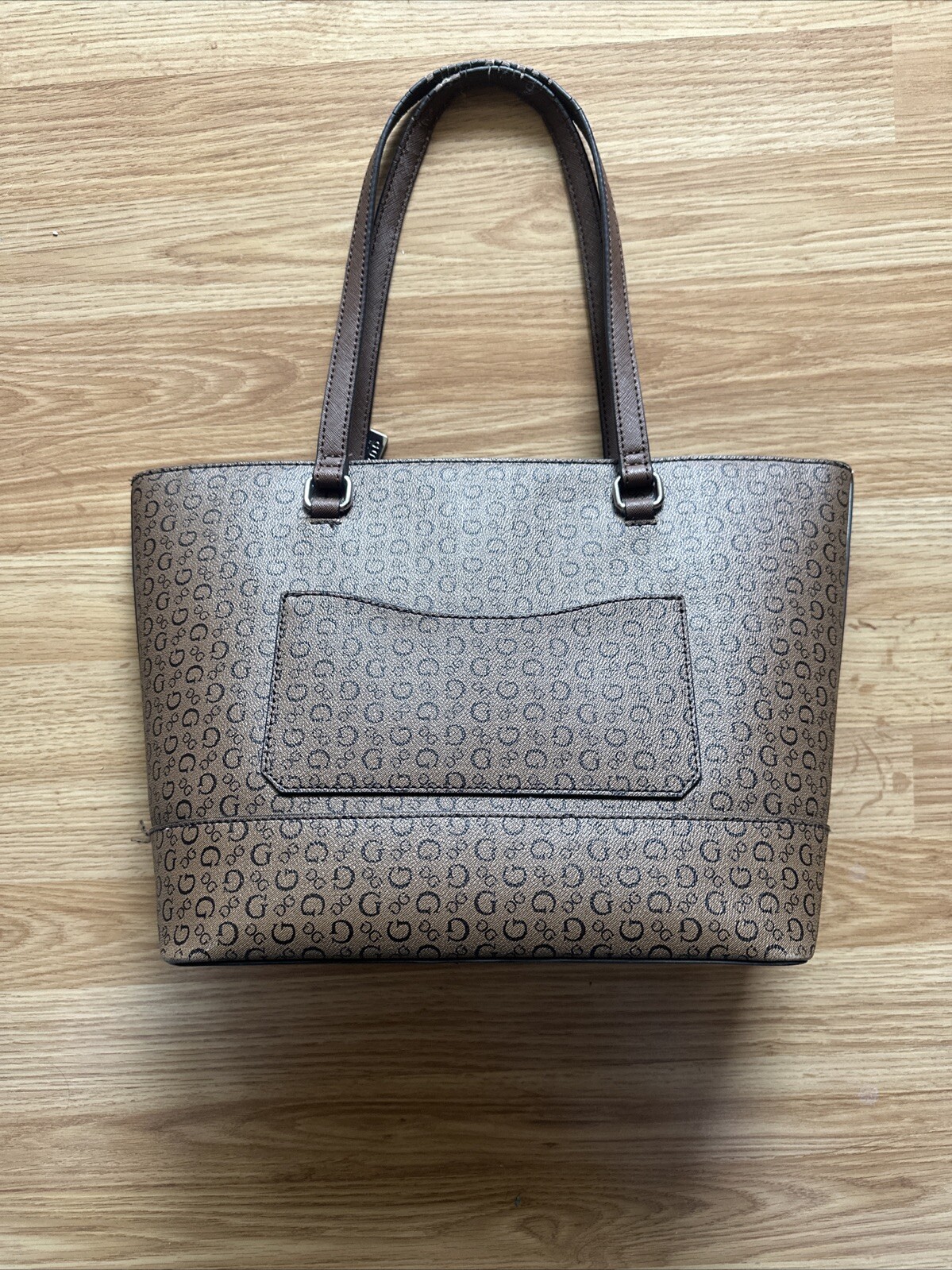 GUESS Tote Purse Hand Shoulder Bag Cocoa Brown Rodney Medium Large SV792622 | eBay