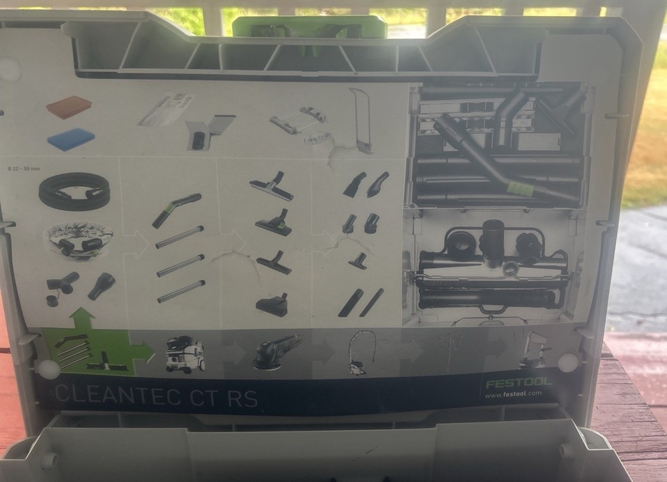203430 Festool Systainer Compact Cleaning Set Case w/6 Tools D27/D36 K ...