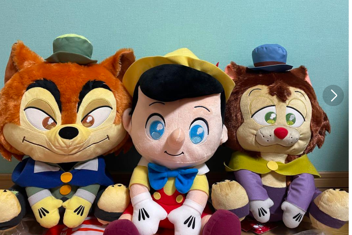 Pinocchio Honest John Gideon & Pinocchio Plush doll Set SEGA | eBay