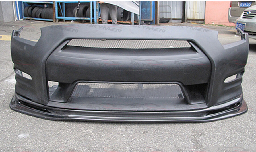 For Nissan R35 GTR Carbon Fiber Glass Front Bumper Spoiler Lip | eBay
