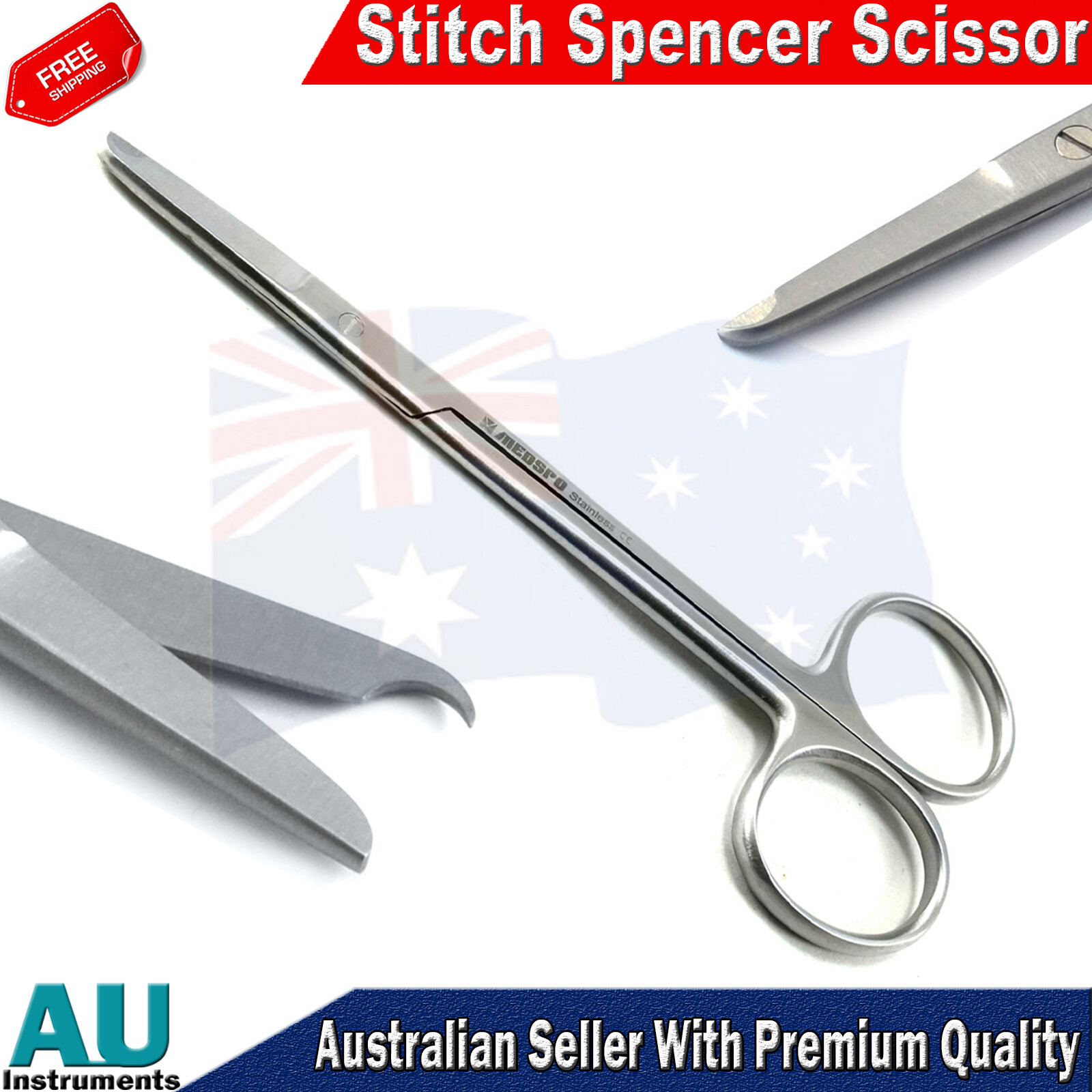 Medical Operating Surgical Scissor Tissue Suturing Removal Dental ...
