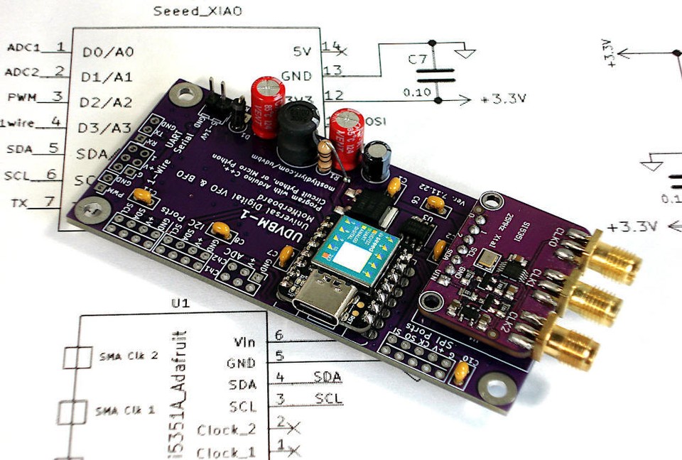 UDVBM-1 / Universal Digital VFO BFO Motherboard / PCB only, Kit, or ...