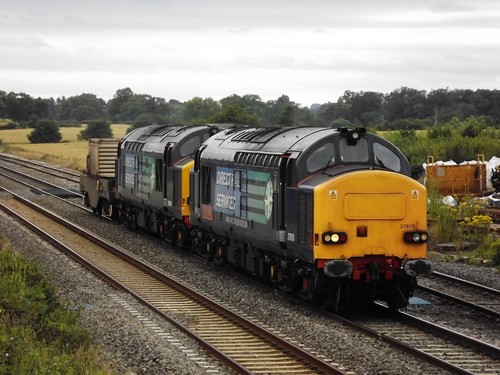 British Rail / DRS 37610 & 37609 (6M56) Nuclear Flask train Rail Photo ...