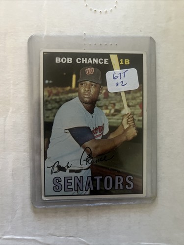 1967 Bob Chance Washington Senators Topps Baseball Card #349 | eBay