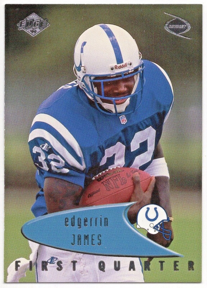 RB076 1999 Collector's Edge Odyssey #65 Edgerrin James RC Indianapolis ...