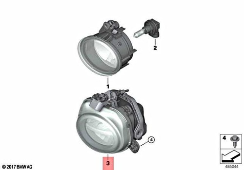 Genuine BMW F39 X2 16d 18d 18dX 18i 20d 20dX Fog light LED Right ...