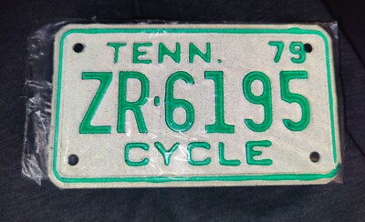 antique tennessee motorcycle license plate | eBay