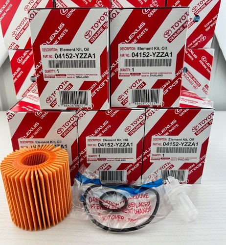 New Oil Filter Set of 5 Fits Toyota Sealed Packaged Parts 04152-YZZA1 ...