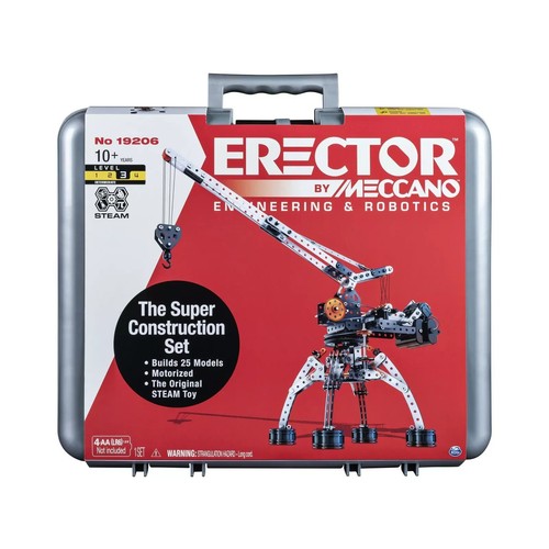 Meccano Super Construction 25 in 1 Motorized Building Set STEAM ...