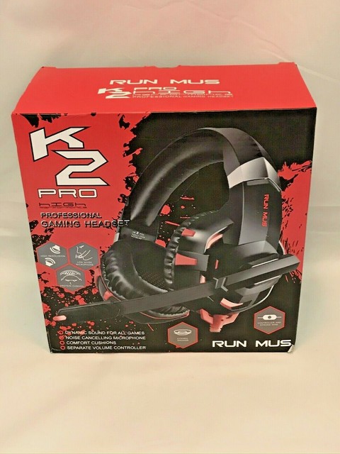 Run Mus K2 Pro High Performance Surround Gaming Headset for PS4 Xbox ...