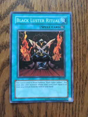 Black Luster Ritual SYE-025 LP/MP Yu-Gi-Oh Free Shipping | eBay
