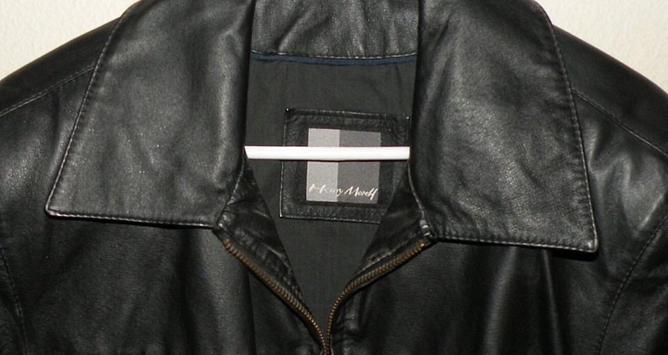 Vintage Henry Morell Men’s 50 Medium Lined Leather Jacket Black Zipper ...