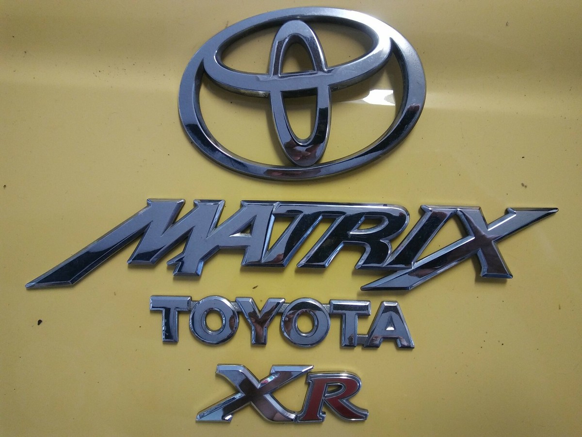 Toyota Matrix Logo Toyota Chrome Front Grille Emblem For 2002 2004
