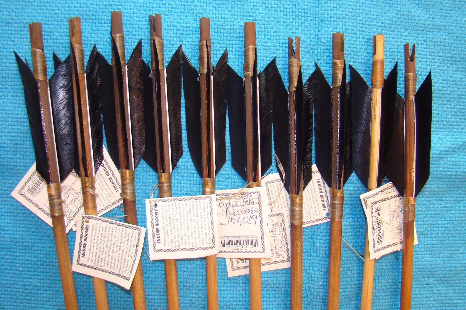8 eight Handmade Navajo Arrows Stone chipped Arrowheads GREAT ARROW ...