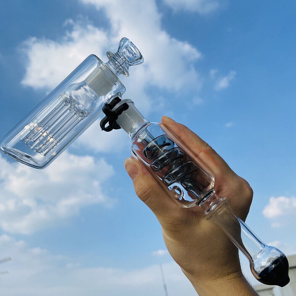 Freeze Pipes Coil Bubbler Glass Bong Percolator Filter Hookah Smoking ...