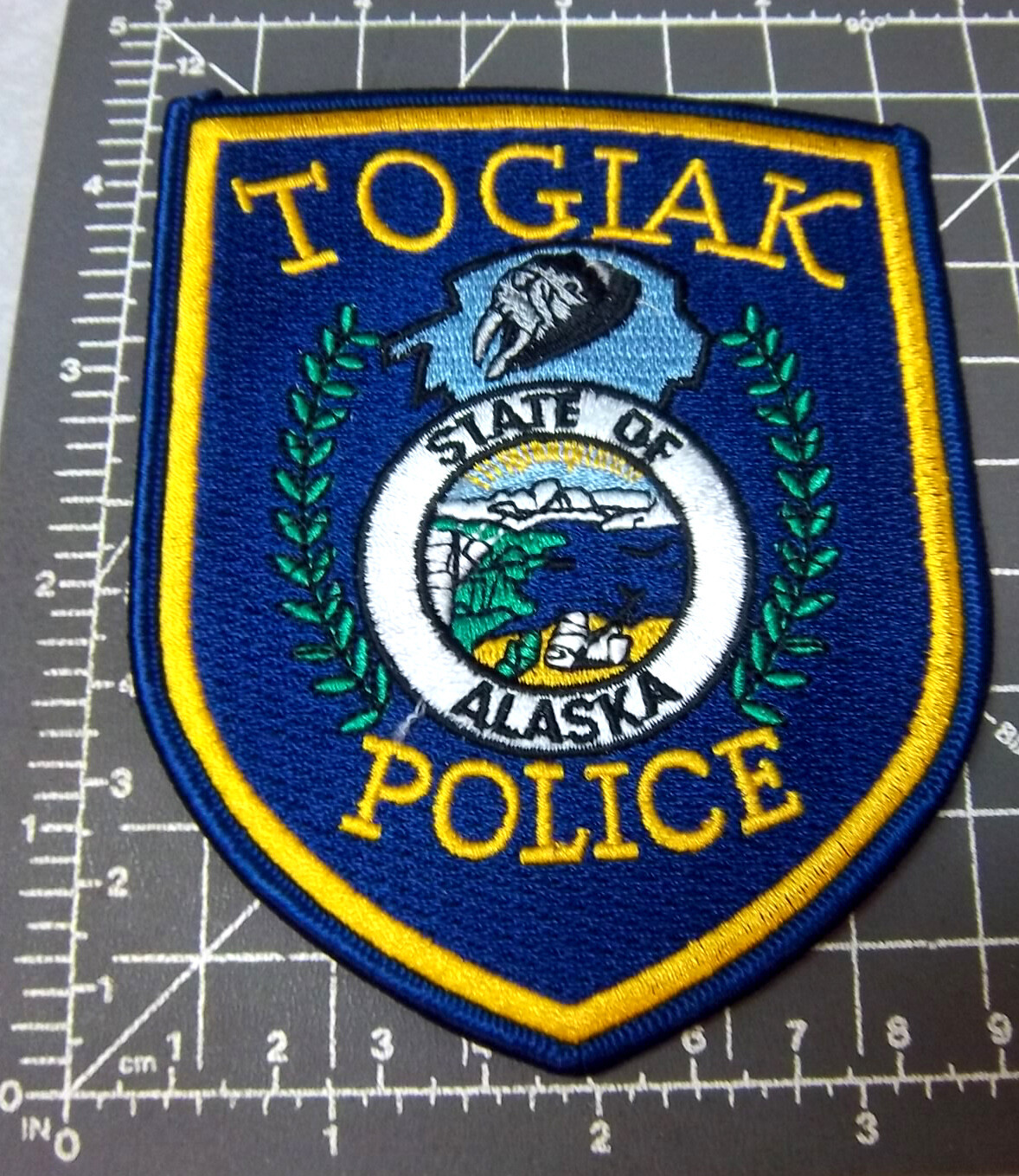Alaska Embroidered Patch, City of Togiak Police Souvenir Shoulder Patch ...