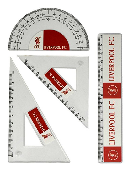 Liverpool FC Official Football Crest Geometry Set Ruler Set Squares ...
