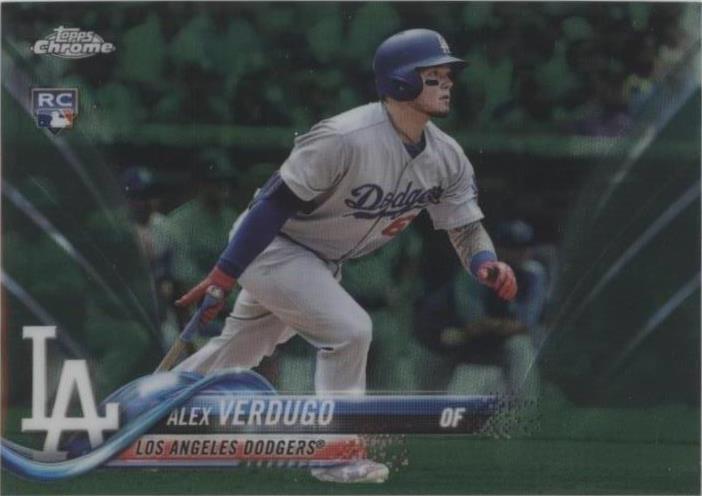 2018 Topps Chrome - Alex Verdugo #167 Green Refractor Batting /99 (RC ...