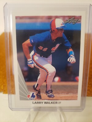 1990 Leaf Baseball Larry Walker Rookie Card #325 HOF Set Break | eBay