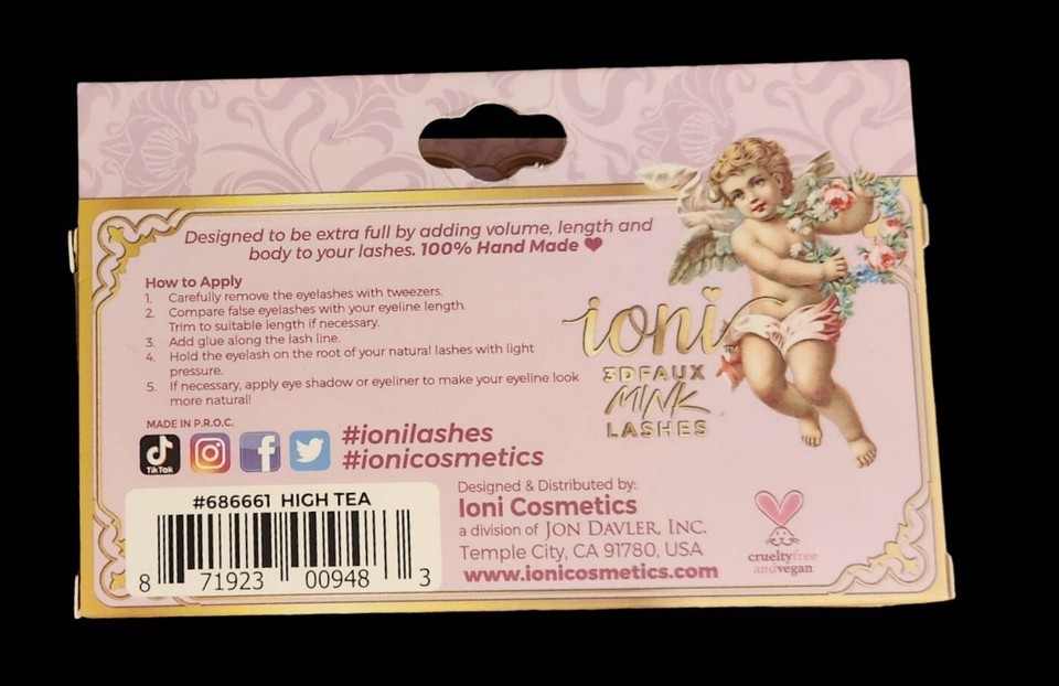 Ioni eyelashes 3D faux mink lashes (Natural Catye Lite) | eBay