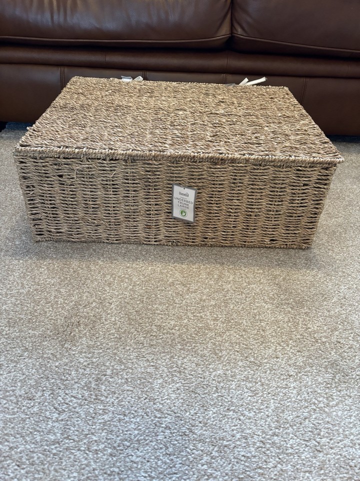 Dunelm Seagrass Large Underbed Storage Trunk | eBay UK