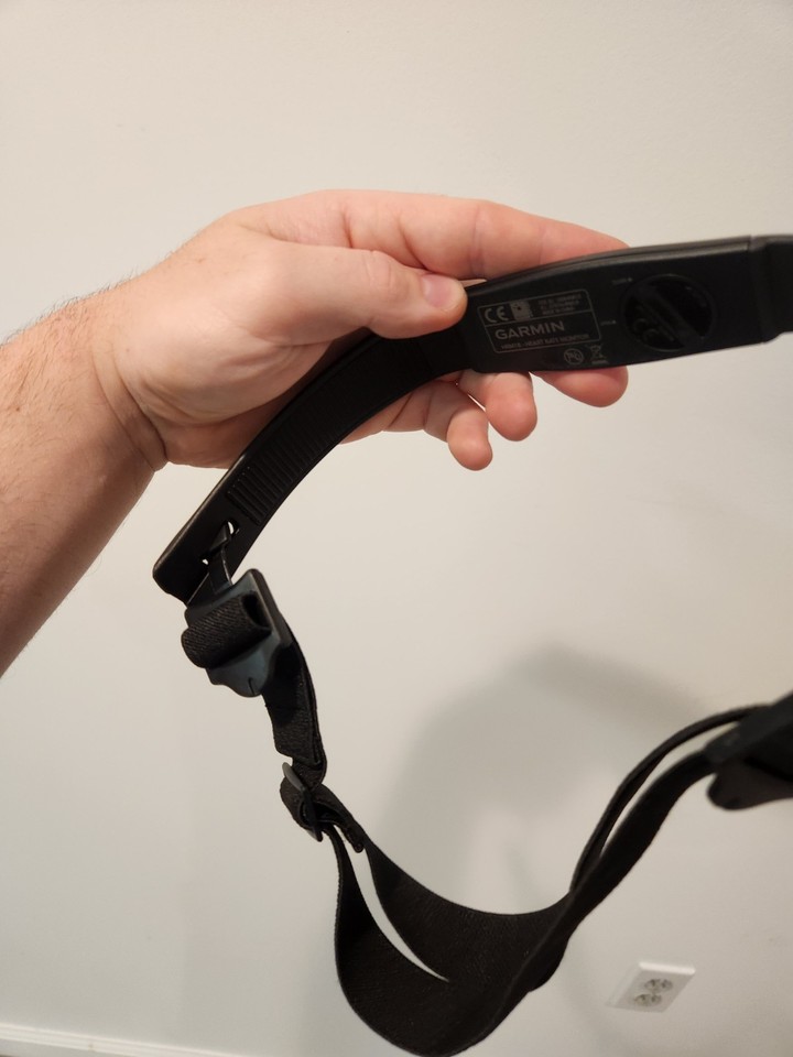 Garmin HRM1B Heart Rate Monitor ANT+ Adjustable Chest Strap (Black ...