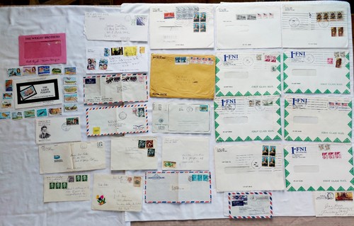 Lot of vintage postage Envelopes 70'-80s canceled stamps, Plus Misc | eBay
