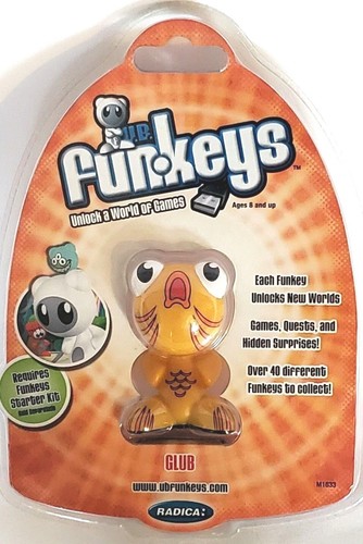 UB FUNKEYS "Glub" Pack SEALED YELLOW FISH M1633 BRAND NEW COMPUTER TOY ...