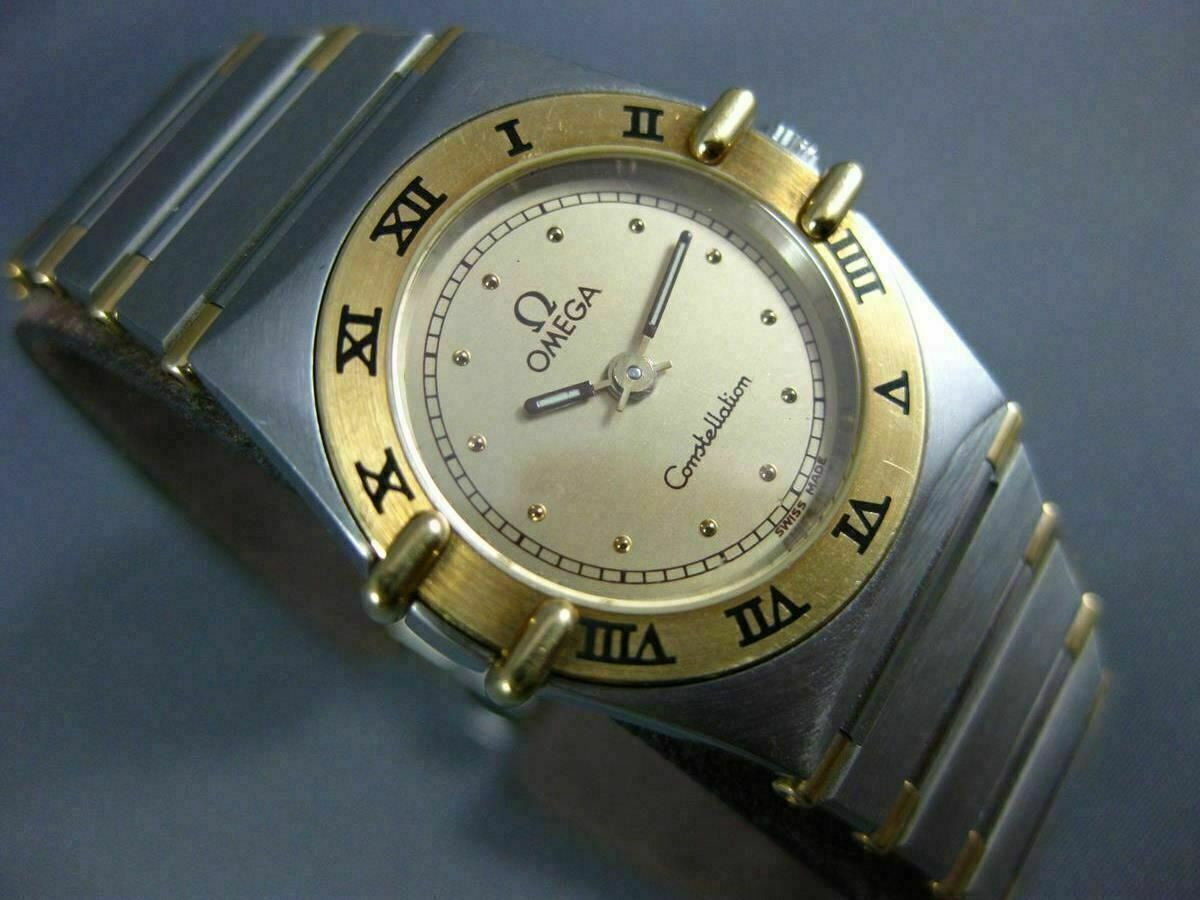 ESTATE OMEGA CONSTELLATION 18K YELLOW GOLD & STEEL RO… - Gem