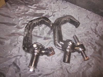 Vtg (2) Times Square HD (Heavy Duty) Stage Light Clamps Truss Hook C ...