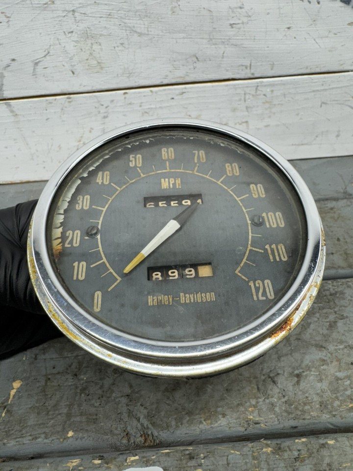 Harley Shovelhead Speedometer FL FLH Speedo OEM ! Original ! | eBay