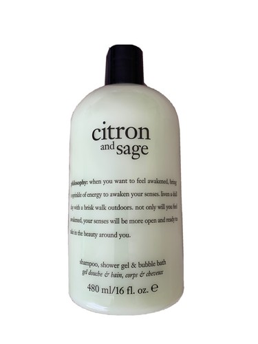 Philosophy Citron & Sage 480ml Unisex Shampoo, Bath & Shower Gel | eBay