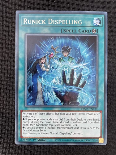 TAMA-EN032 Runick Dispelling Rare 1st Edition Mint YuGiOh Card | eBay