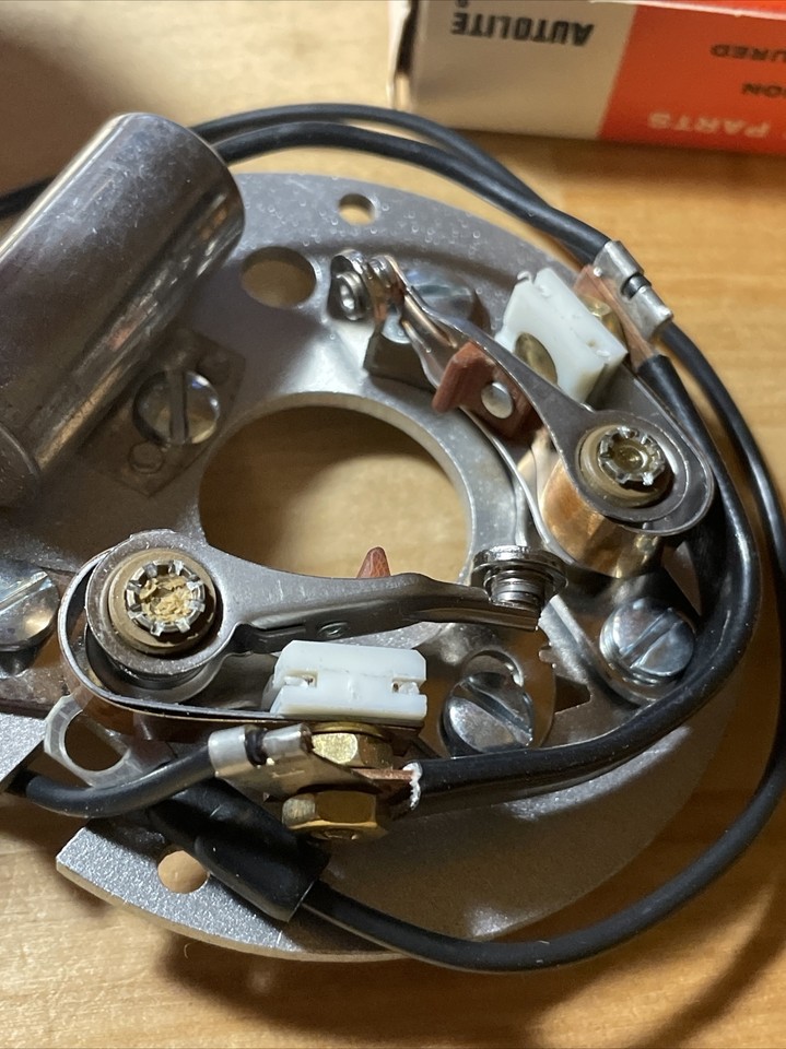 Ford Mustang 289 427 DUAL POINT DISTRIBUTOR PLATE KIT Points+ Autolite ...