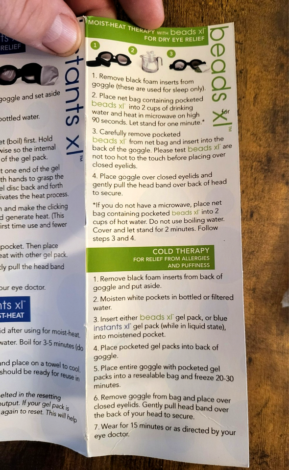 Eye Eco Tranquil Eyes XL Advanced Kit w/ Beads & Instants Severe Dry ...